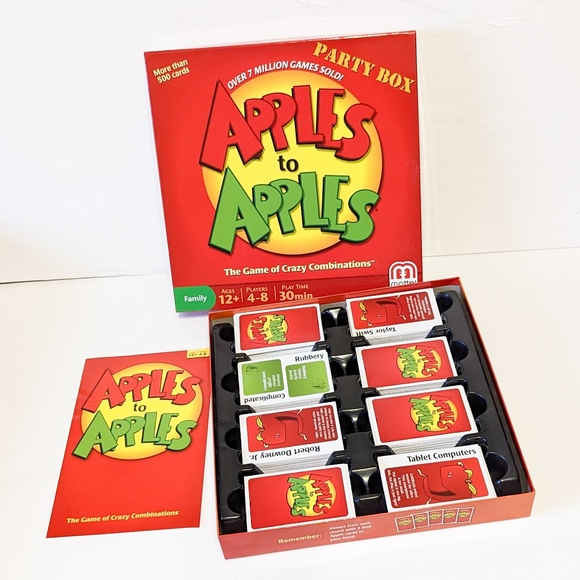 Mattel | Other | Mattel Apples To Apples Party Box Family Game Night ...